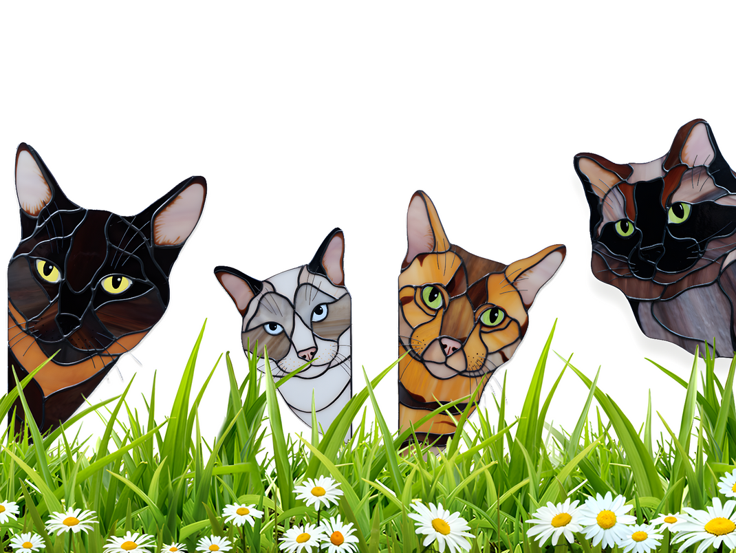 Stained Glass Cats Suncatchers - buy in US – Venus Glass Art