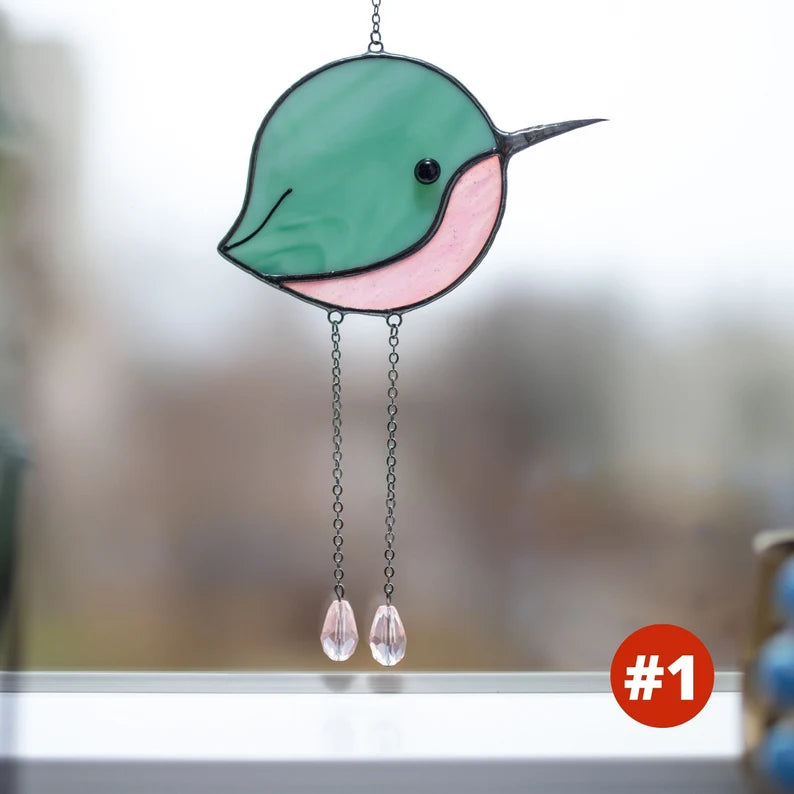 Hummingbird Light Catcher – Venus Glass Art