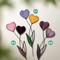 Eye-Catching Heart Garden Stakes – Venus Glass Art