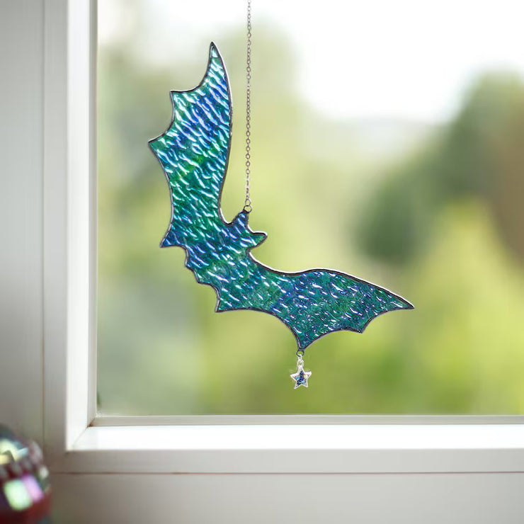 Moonlit Bat Suncatcher – Venus Glass Art