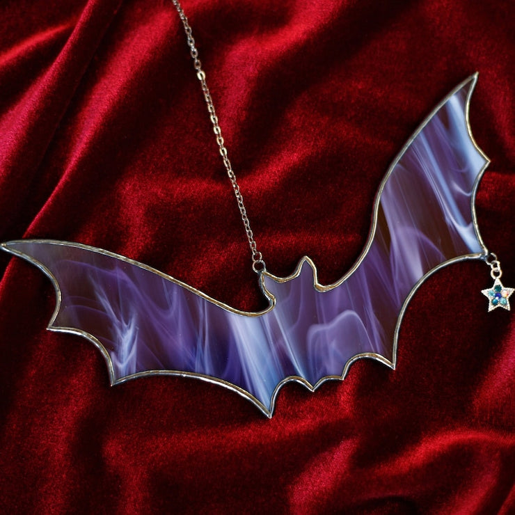 Moonlit Bat Suncatcher – Venus Glass Art