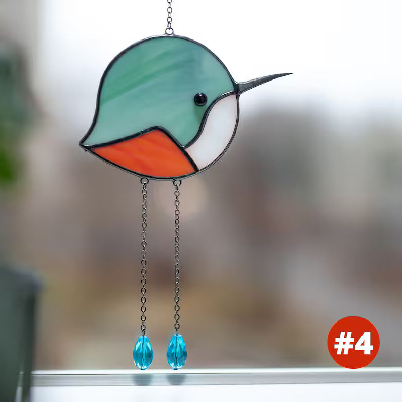 Hummingbird Light Catcher – Venus Glass Art